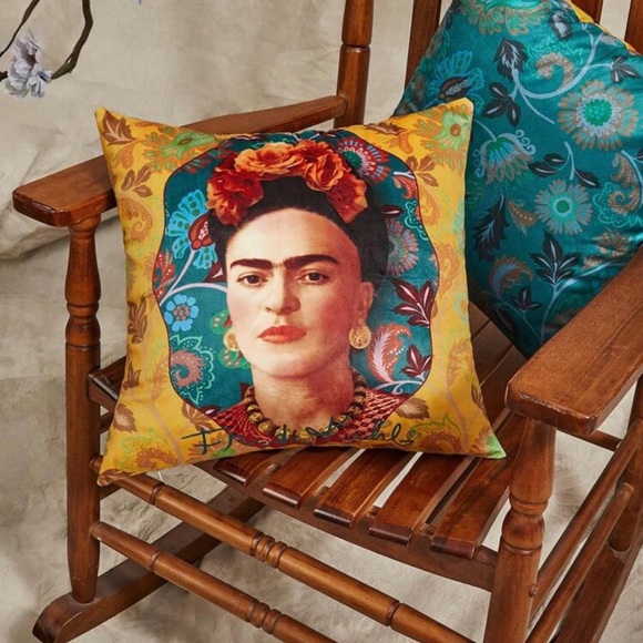 Frida Kahlo | Accents | Vibrant Frida Kahlo Decorative Pillow Cover ...